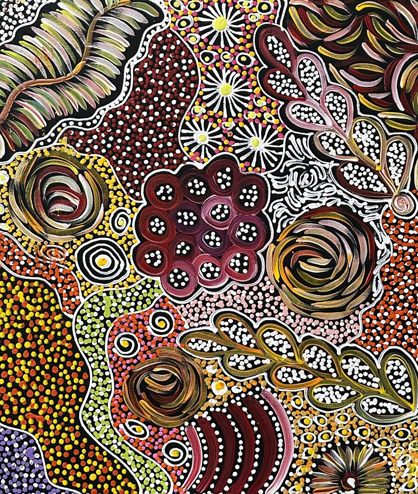 Katrina Bird | Bush Yam Dreaming (2023) | MutualArt