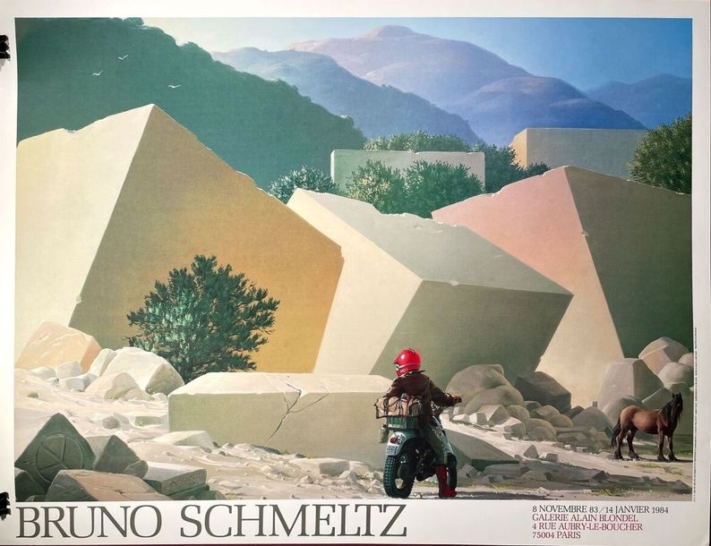 Bruno Schmeltz | Affiche pour l'exposition consacrée à l'artiste ...