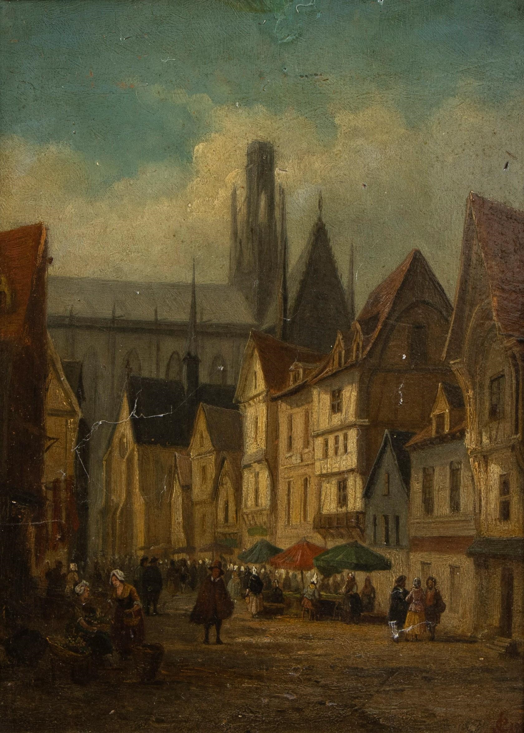 Jacques François Carabain | Animated city view | MutualArt