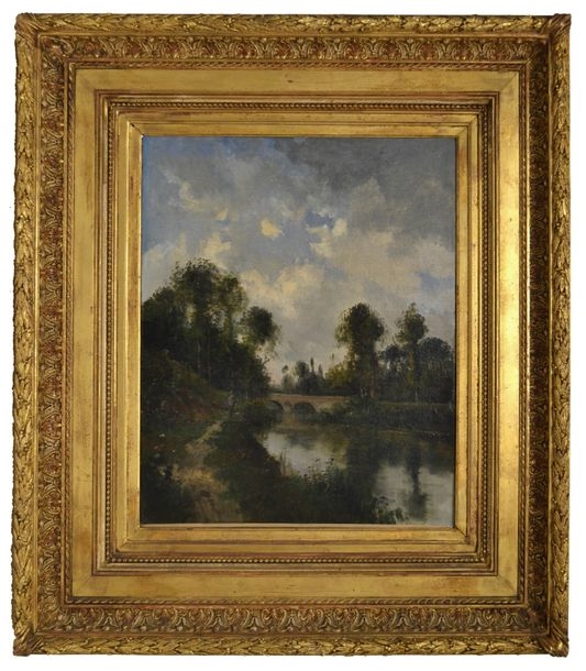 Pierre Ernest Ballue | Pierre Ernest BALLUE (1855-1928) River landscape ...