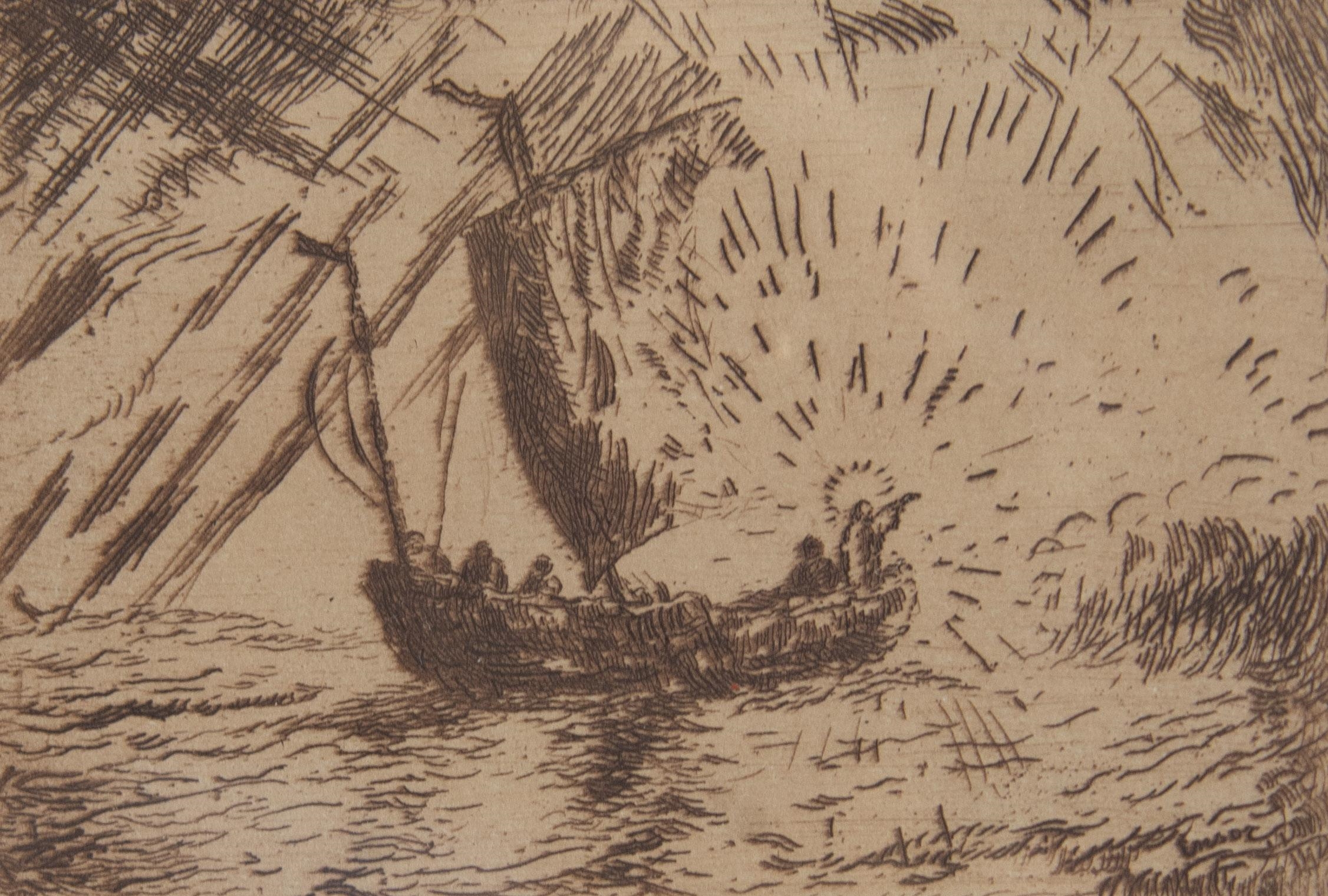 James Ensor | Christ calms the storm | MutualArt