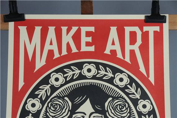 Shepard Fairey | Make Art not war (2021) | MutualArt