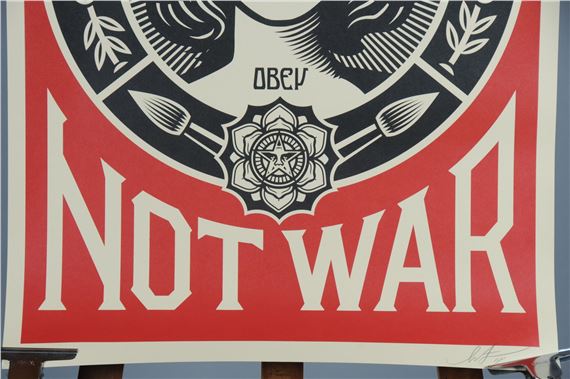 Shepard Fairey | Make Art not war (2021) | MutualArt