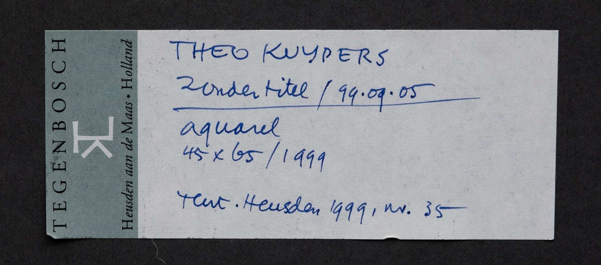 Theo Kuijpers | Untitled (1999) | MutualArt