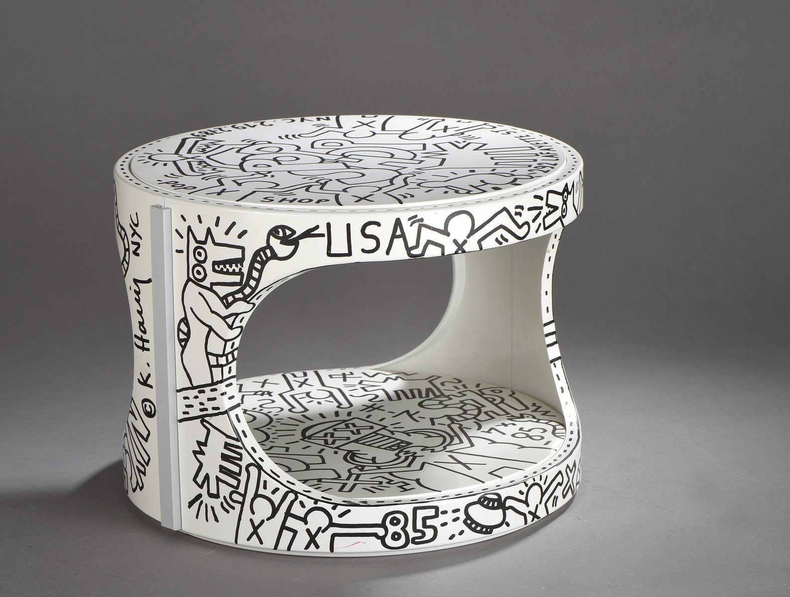 Keith Haring | Pop Shop Stool (1985) | MutualArt