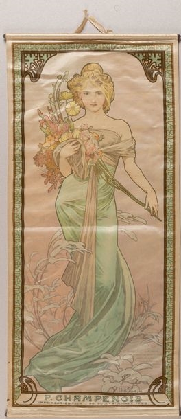 Alphonse Mucha | Les saisons, l'automne et le printemps | MutualArt