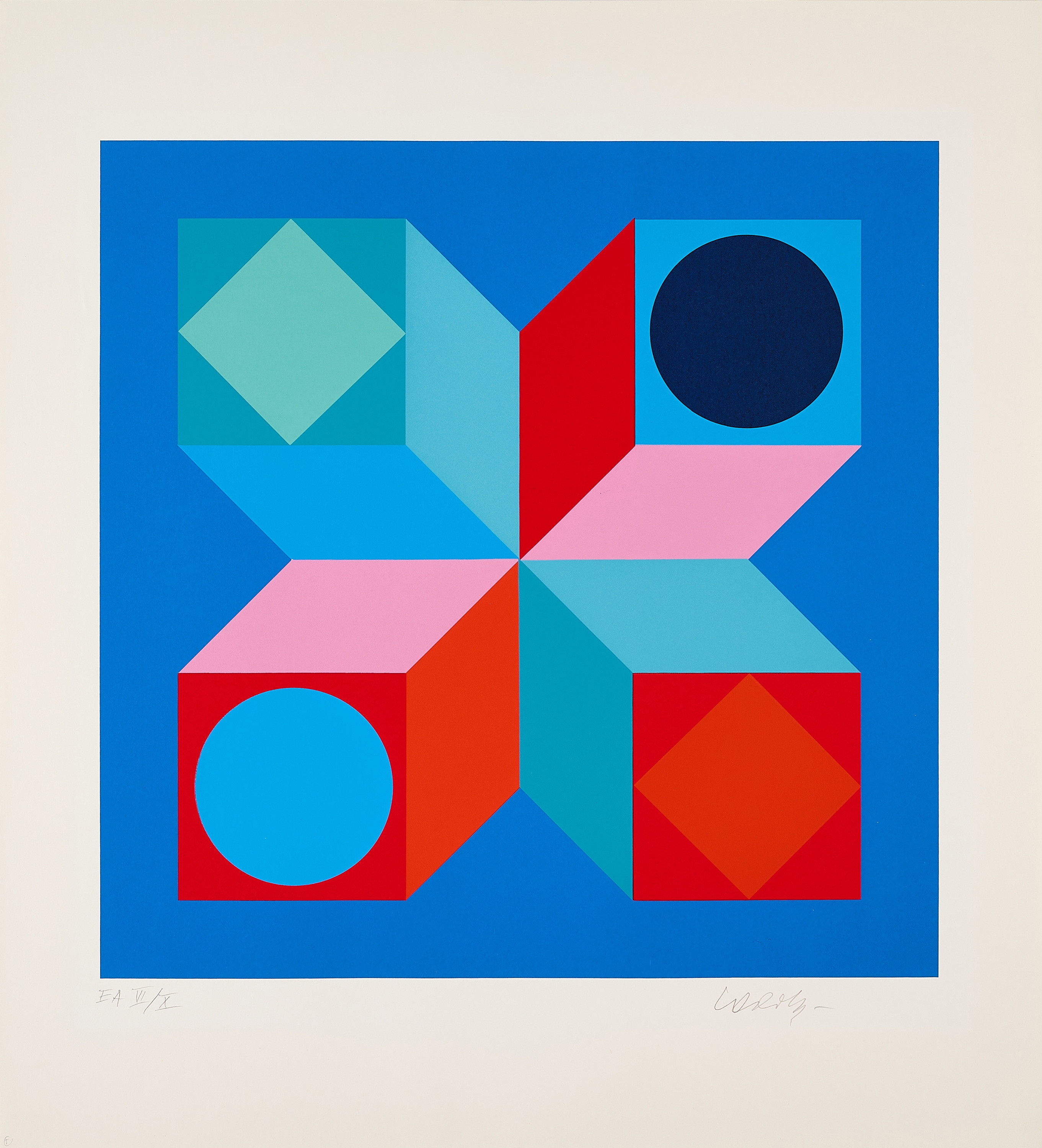 Victor Vasarely | Mixed Lot of 7 Silkscreens. | MutualArt