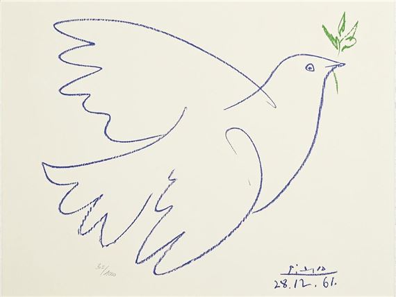 Pablo Picasso | Blue Dove of Peace c.1980's | MutualArt