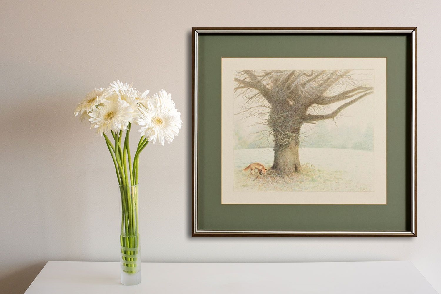 Carol Graham | Fox By a Tree (1985) (1985) | MutualArt