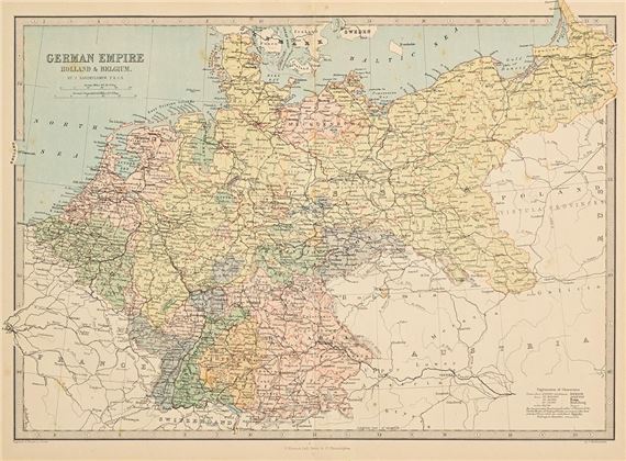 Continental School, 20th Century | Map Of German Empire | MutualArt