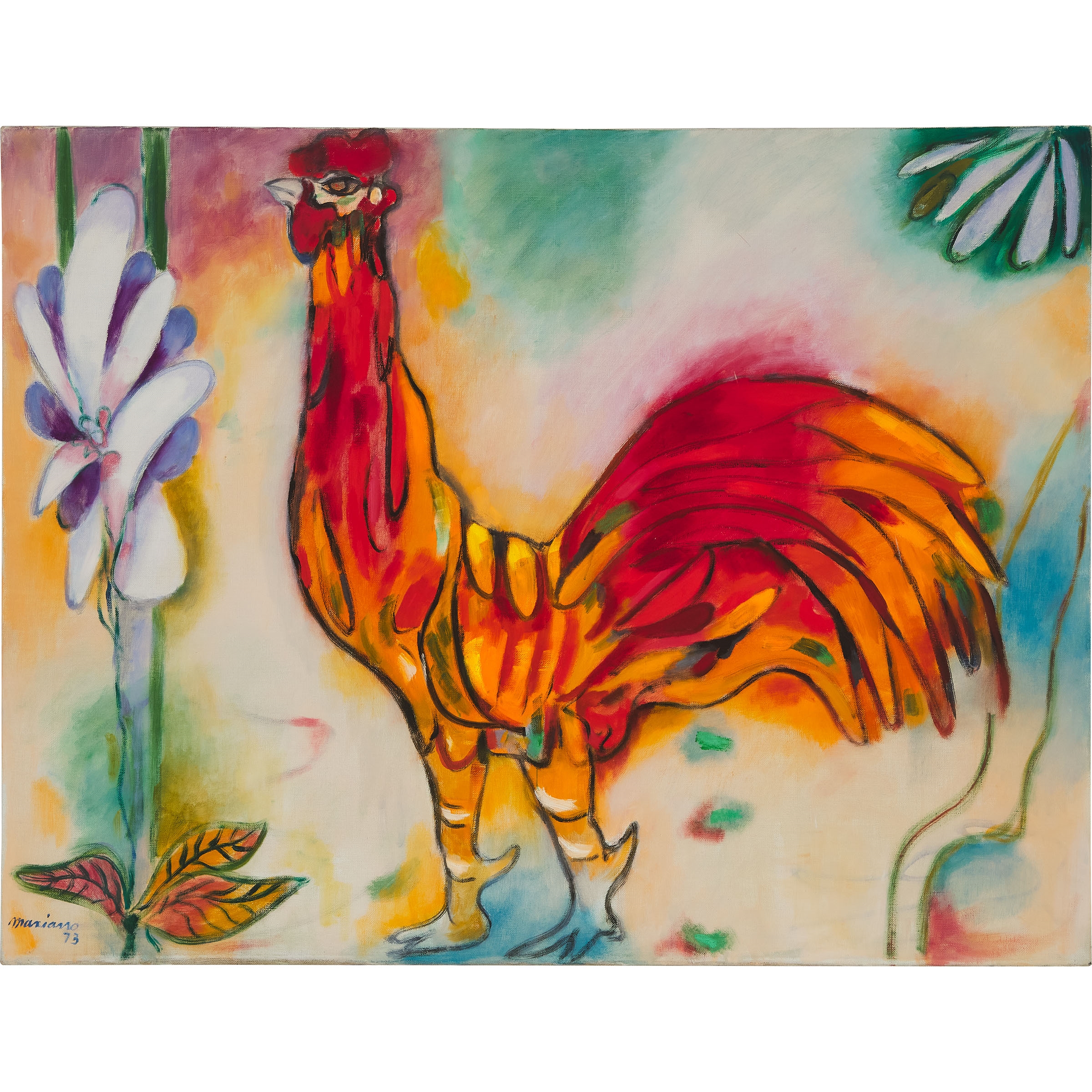 Mariano Rodriguez | GALLO (ROOSTER) (1973) | MutualArt