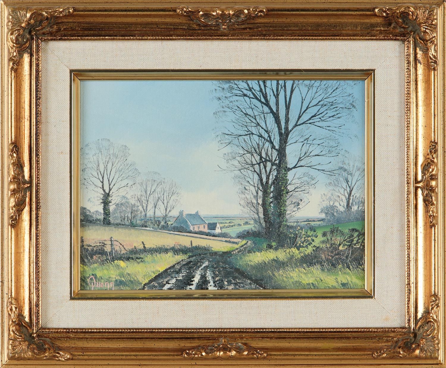 Derek Quann | OLD MOUNTAIN ROAD NEAR NEWTOWNARDS (1989) | MutualArt