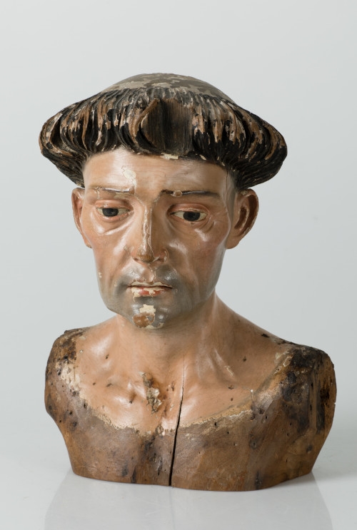 Sevillian School, 17th Century | Cabeza de santo con tonsura (1568 ...