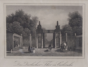 Louis Hoffmeister | Zwei Ansichten von Karlsruhe / Two views of ...