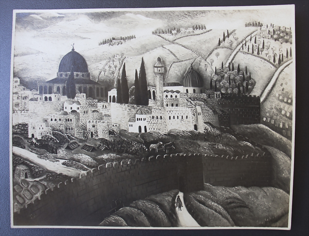 Reuven Rubin | On the road to Jerusalem (1967) | MutualArt