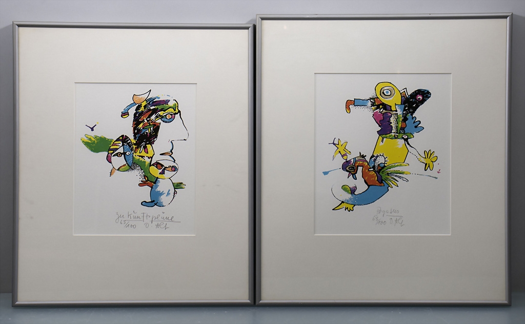 Otmar Alt | zwei Farblithographien / Two color lithographs | MutualArt