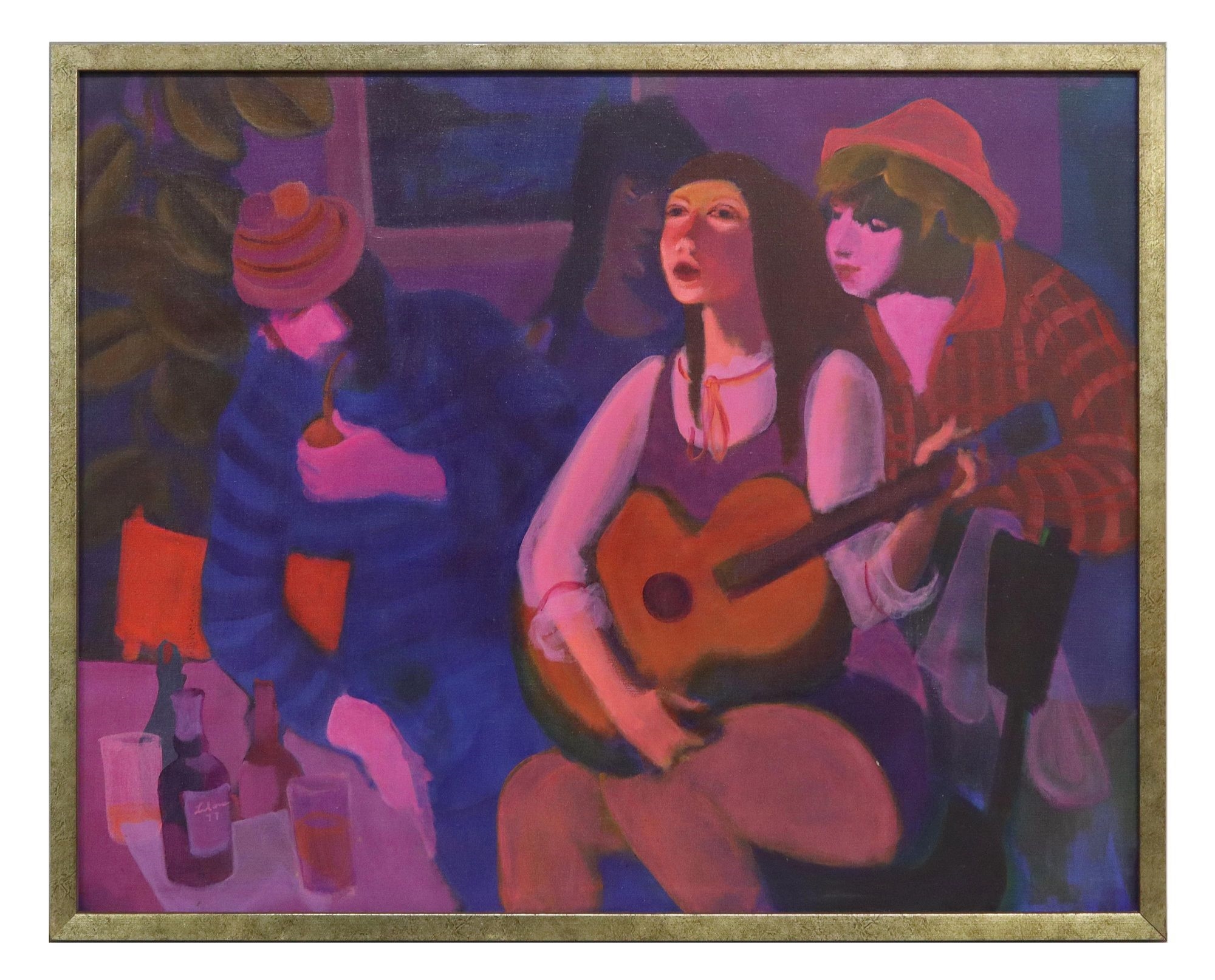 Gustav Likan | Girl with Guitar (1977) | MutualArt
