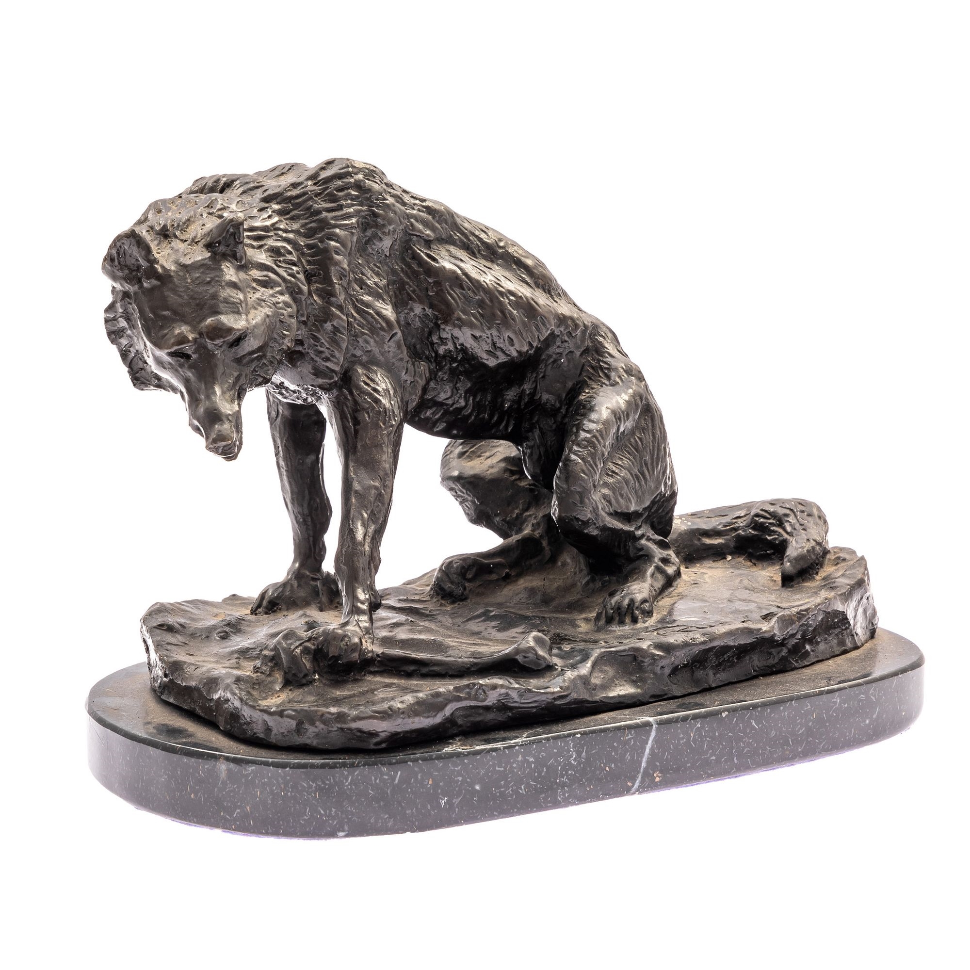 Charles Marion Russell | Wolf with Bone | MutualArt
