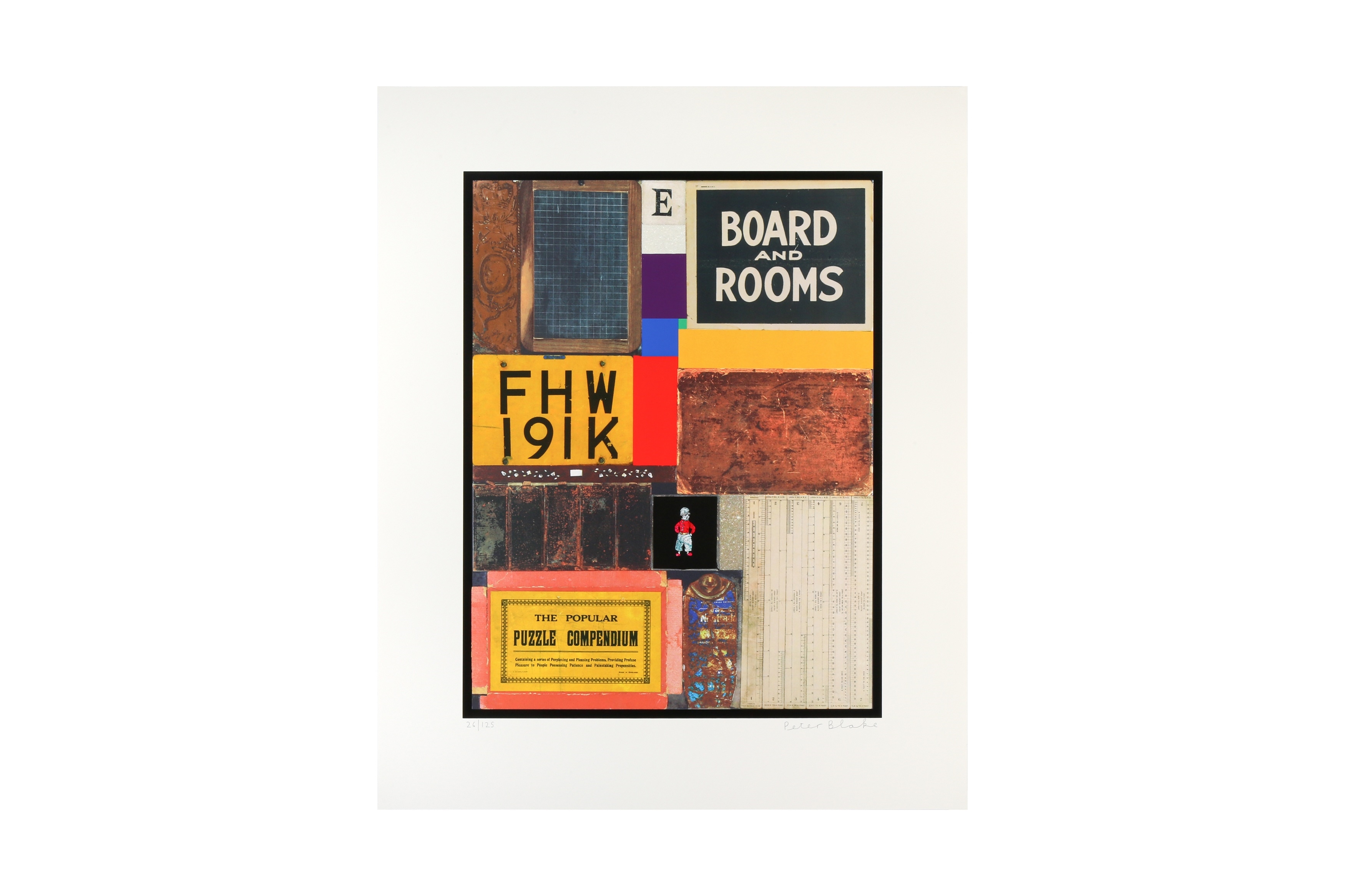 Peter Blake | Homage to Rauschenberg I-IV (2012) | MutualArt