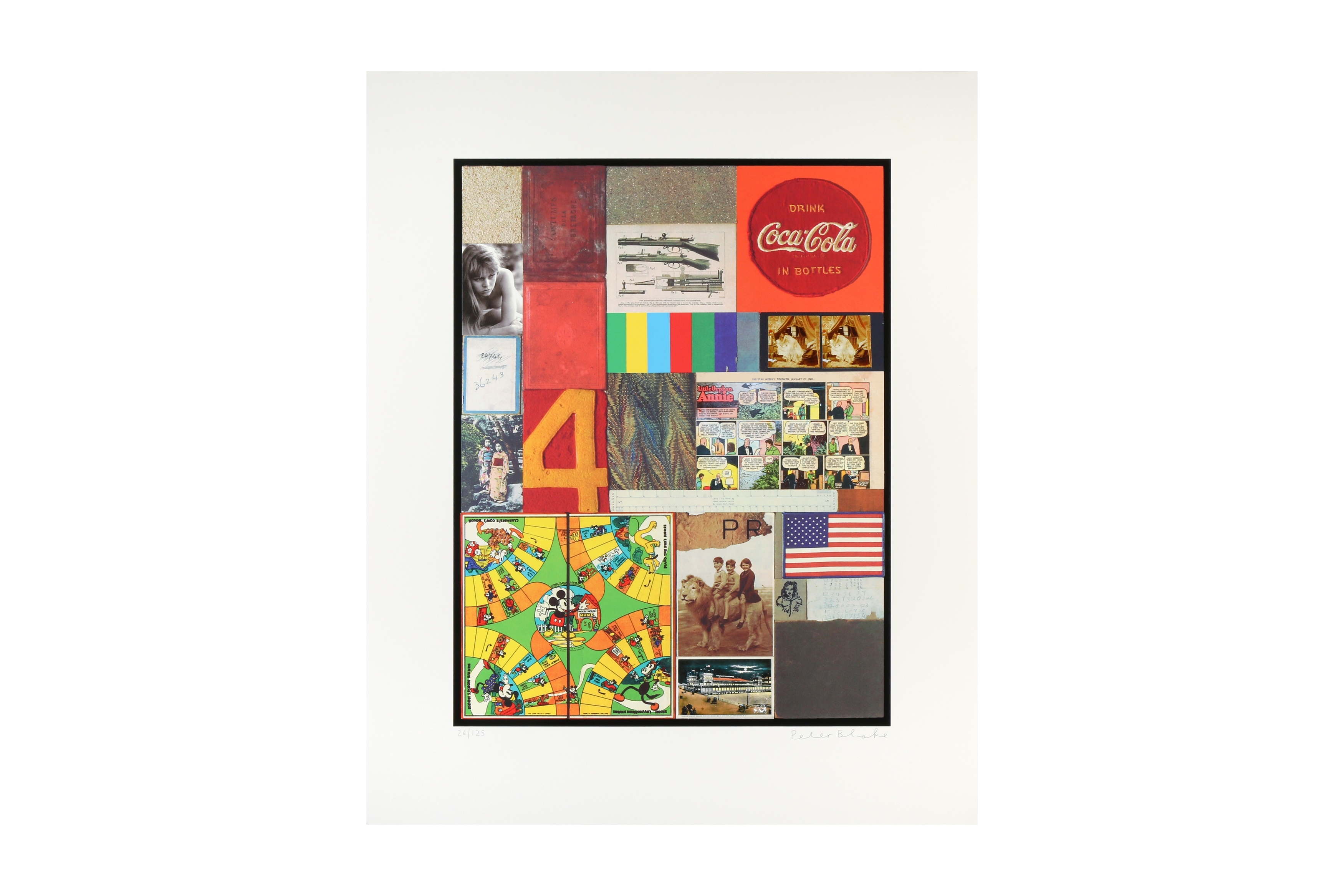 Peter Blake | Homage to Rauschenberg I-IV (2012) | MutualArt