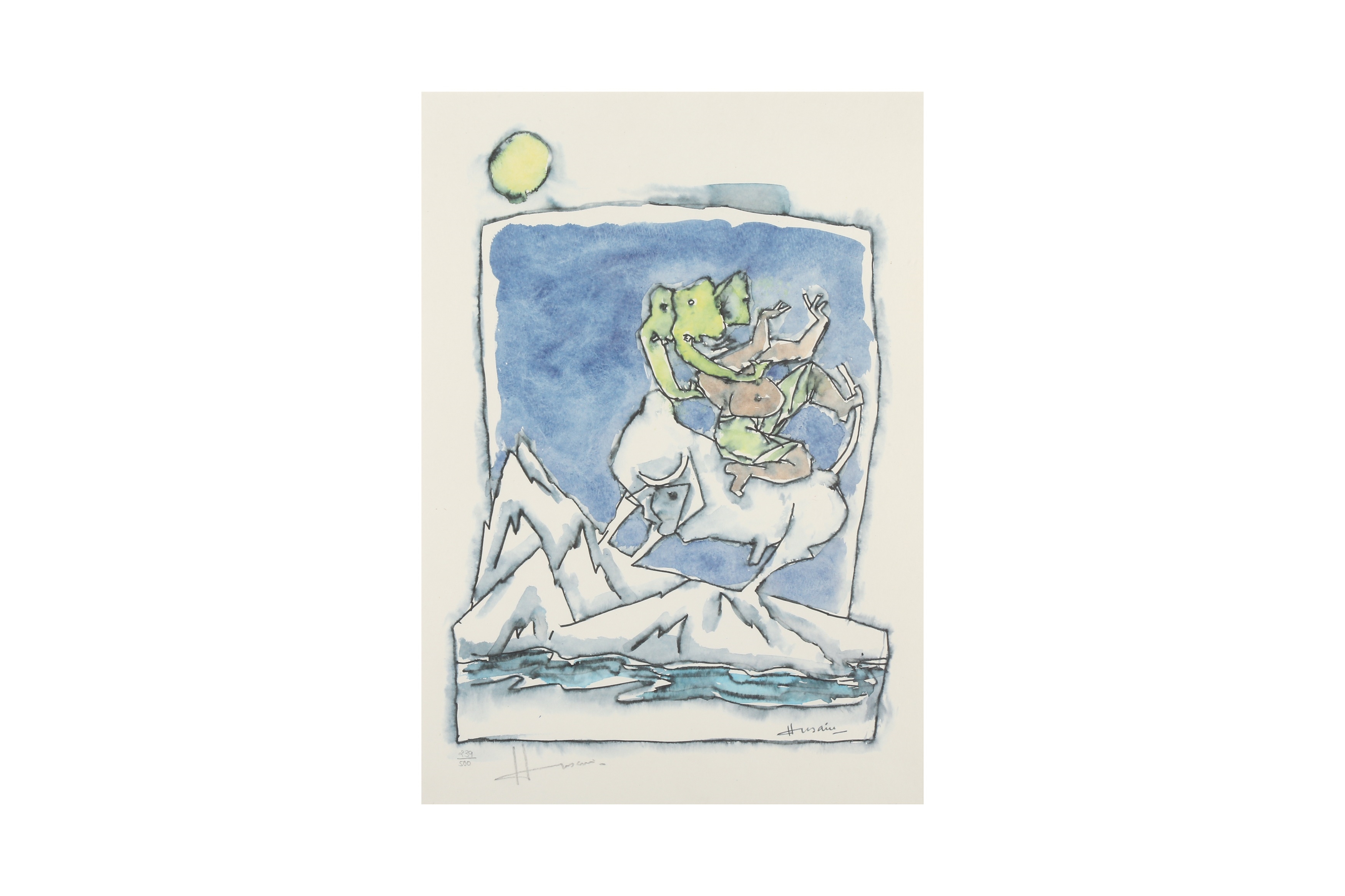 Maqbool Fida Husain | Ganesh III | MutualArt