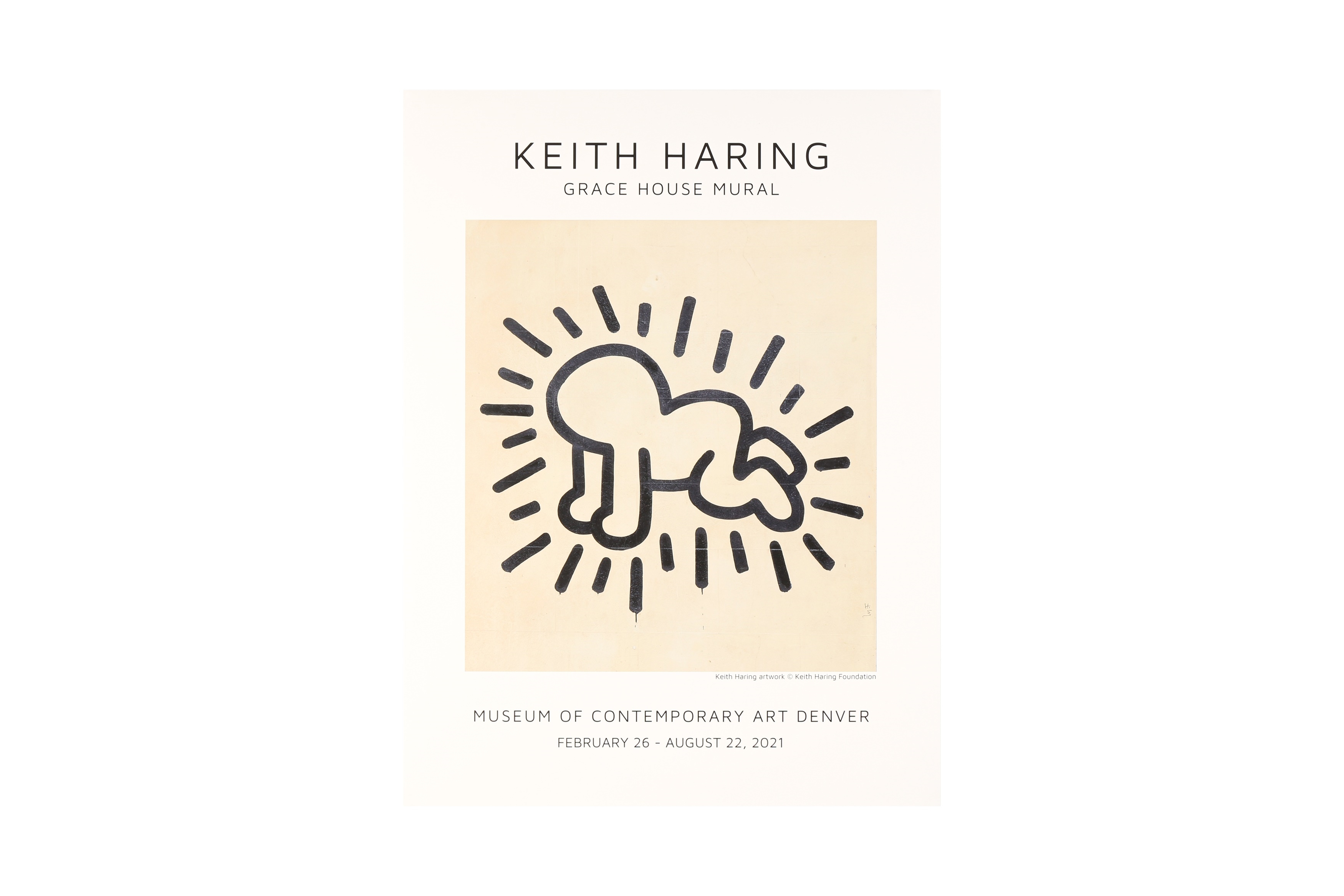 Keith Haring | Grace House Mural Poster (2021) | MutualArt