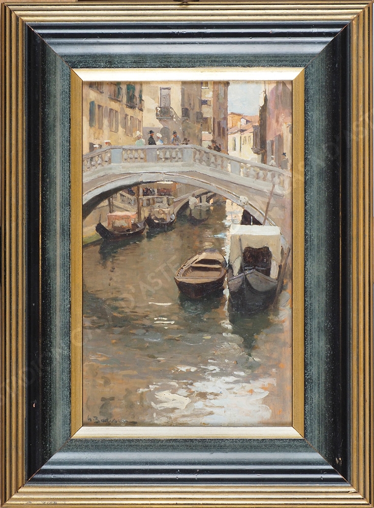 Giuseppe Barison | Gondole e ponte | MutualArt