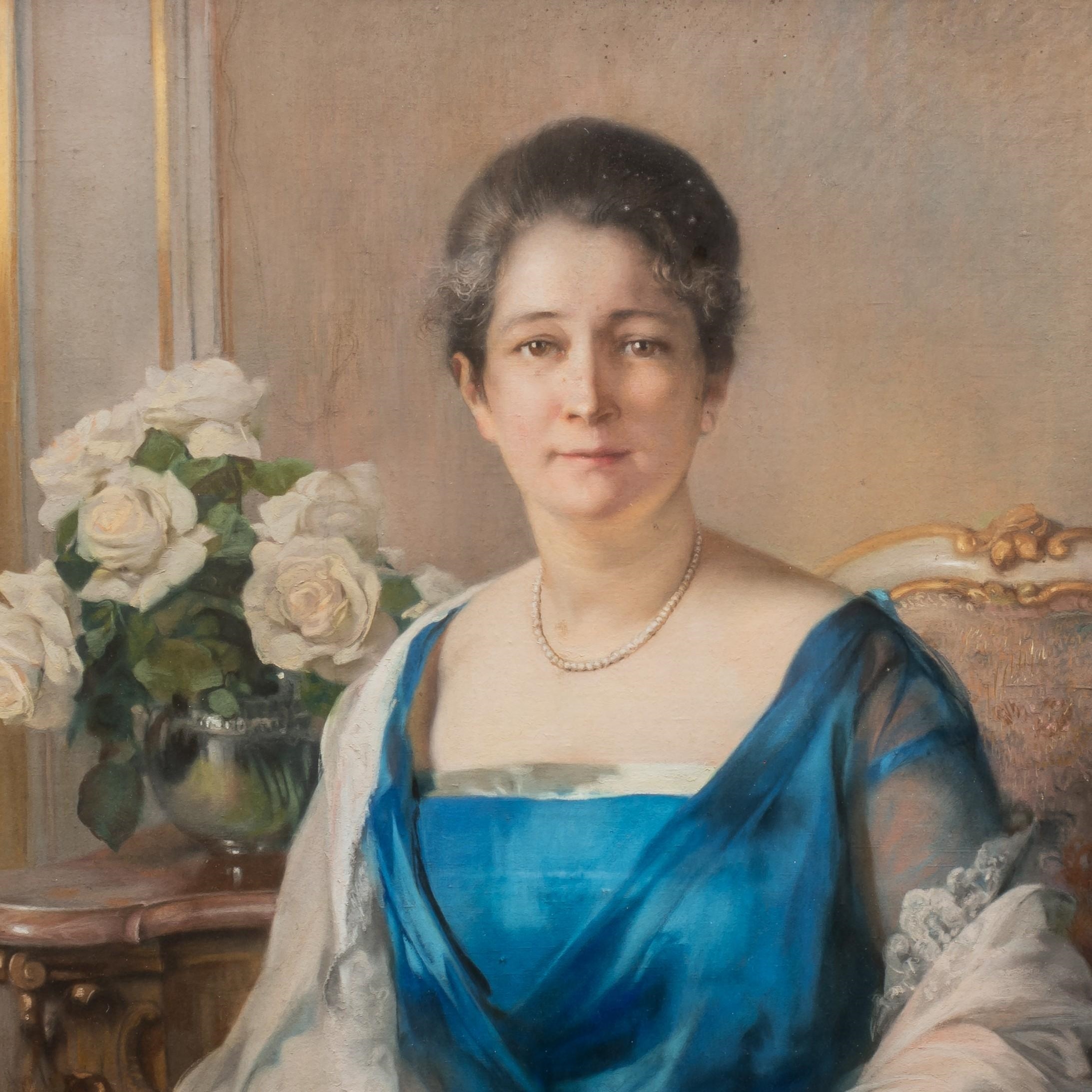 Firmin Baes | Portrait Of Madam Brand Whitlock, Ambassador Of The USA ...