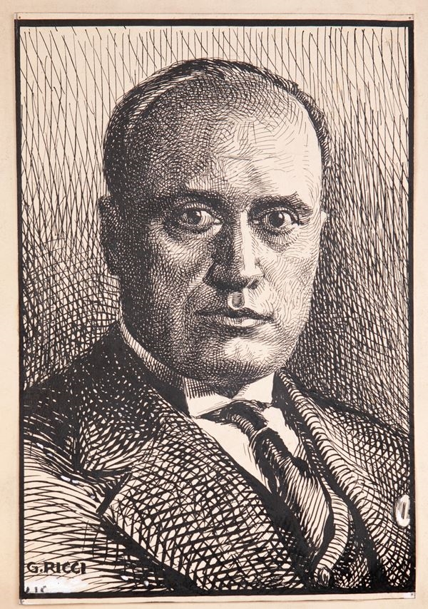 G. Ricci | Ritratto di Mussolini | MutualArt