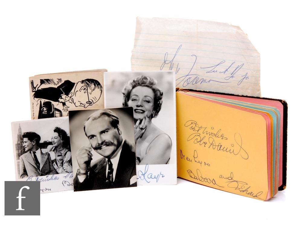 Charlie Chester | A 1950s/60s autograph album including Stan Laurel and ...