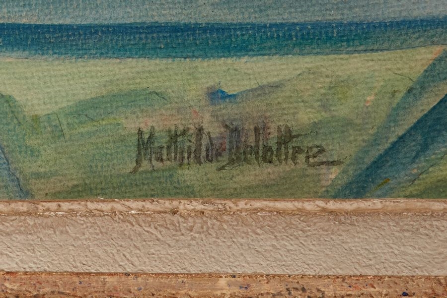 Mathilde Delattre | Still life with a pitcher under a peach tree ...