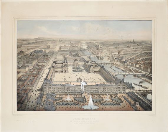Charles Fichot | Richot Lithograph of Paris, 1850 (1850) | MutualArt