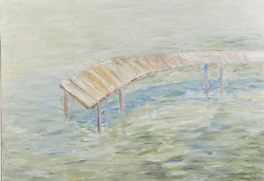 Marianne Lundblad | Brygga & pollare | MutualArt
