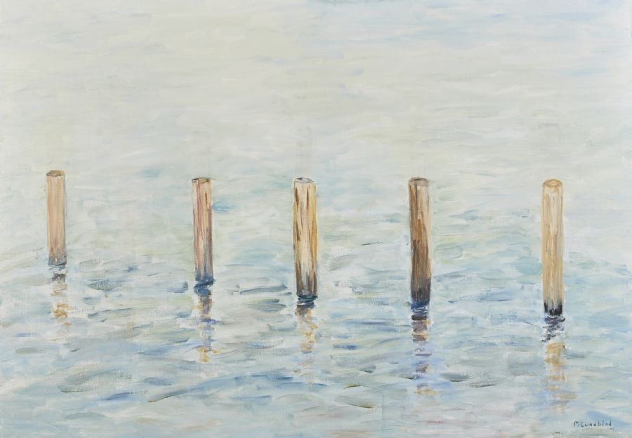 Marianne Lundblad | Brygga & pollare | MutualArt
