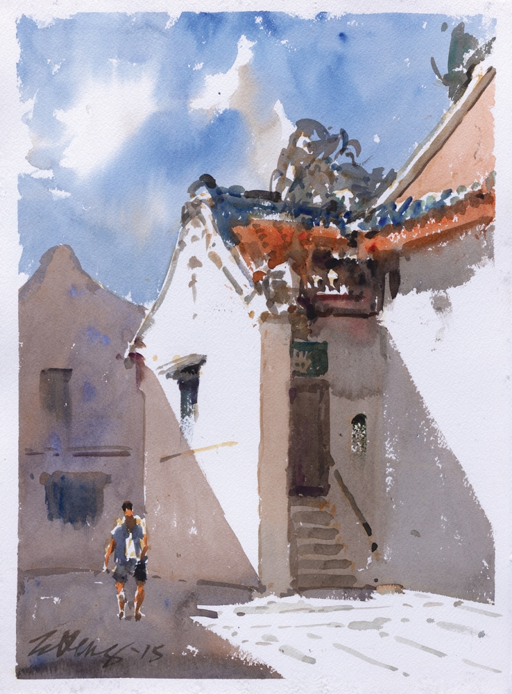 Ong Kim Seng | Morning At Khoo Kongsi (2015) | MutualArt