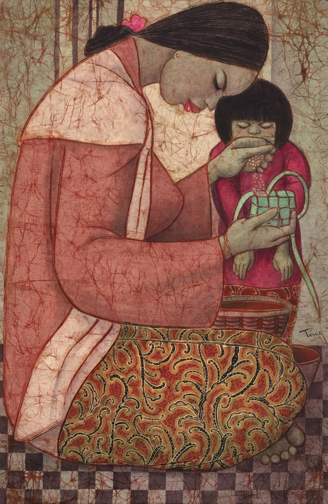 Chuah Thean Teng | Mother and Child (Circa 1980s) | MutualArt