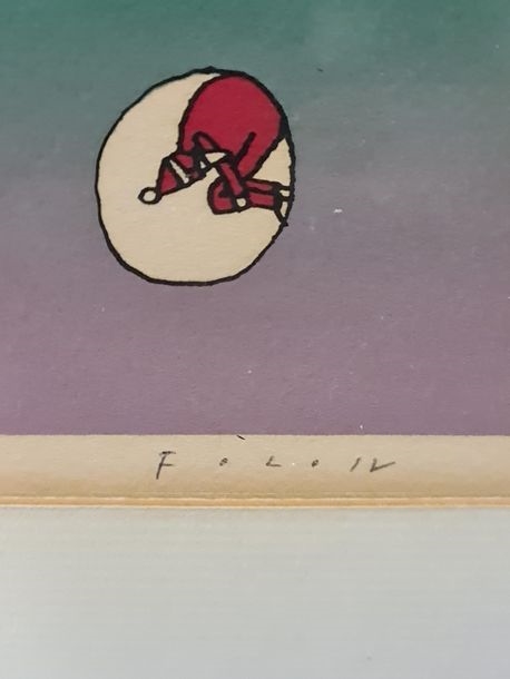 Jean-Michel Folon | Lithograph on the theme of Christmas | MutualArt