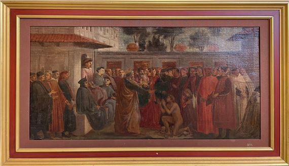 Italian School, 18th Century | A religious scene with priests and a ...