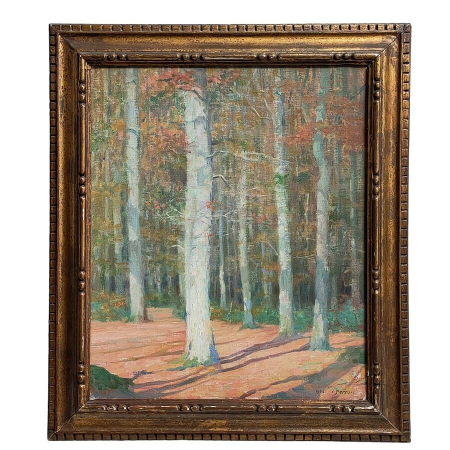 Charles Perron | Bouleaux à l'automne (1924) | MutualArt
