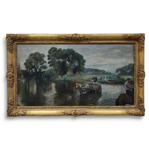 Charles Milcendeau | La corvée d'eau (1913) | MutualArt
