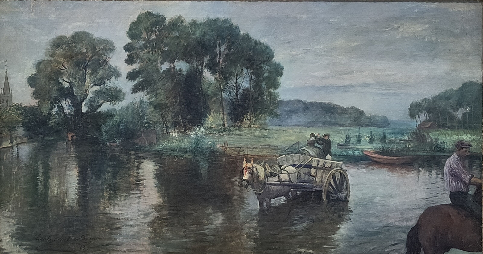 Charles Milcendeau | La corvée d'eau (1913) | MutualArt