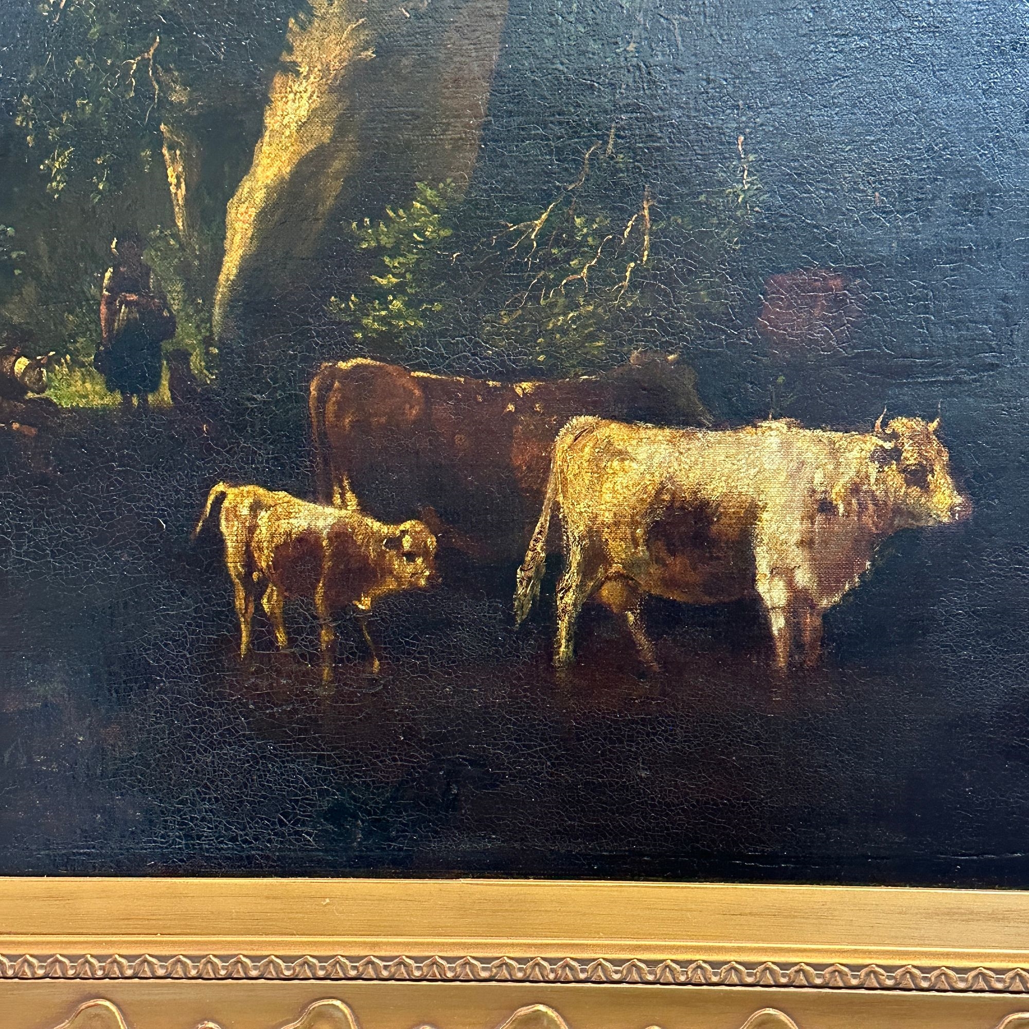 Charles Rousseau | Shepherdess with Cows | MutualArt