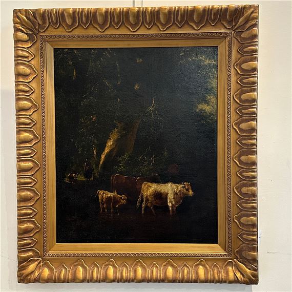 Charles Rousseau | Shepherdess with Cows | MutualArt