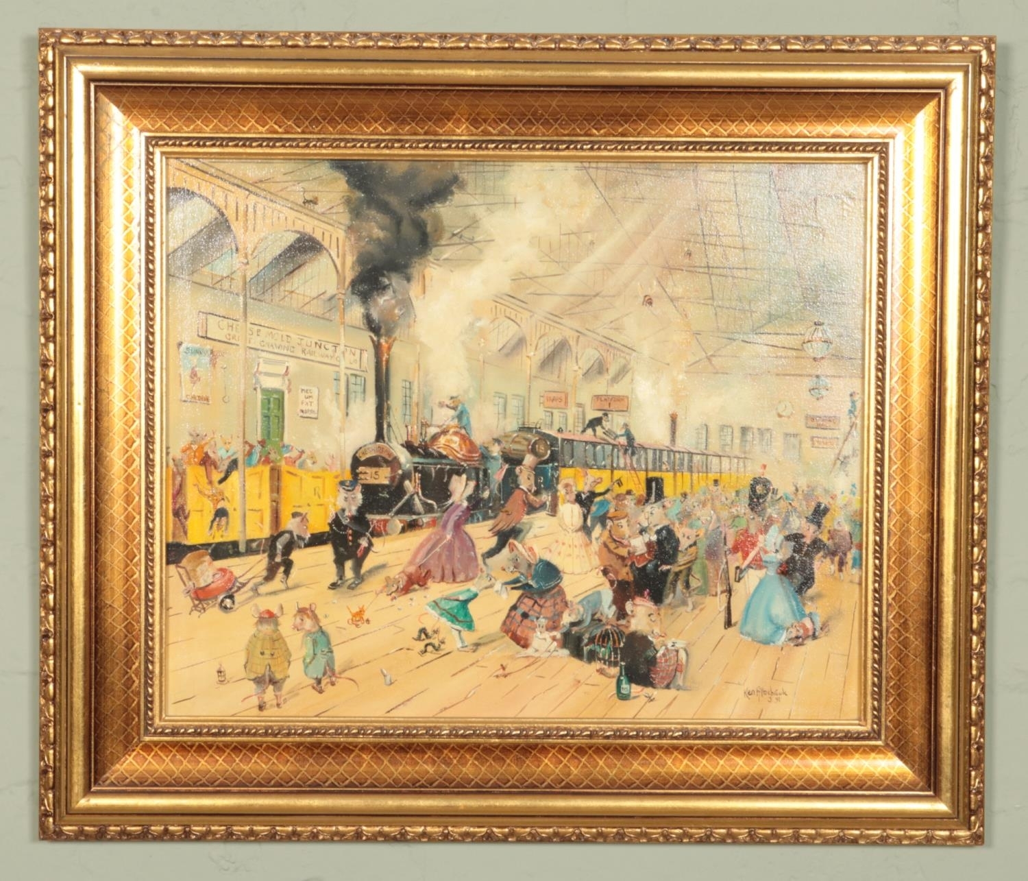 Ken Allsebrook | 'Cheddar Railway, Cheese Mold Junction' | MutualArt