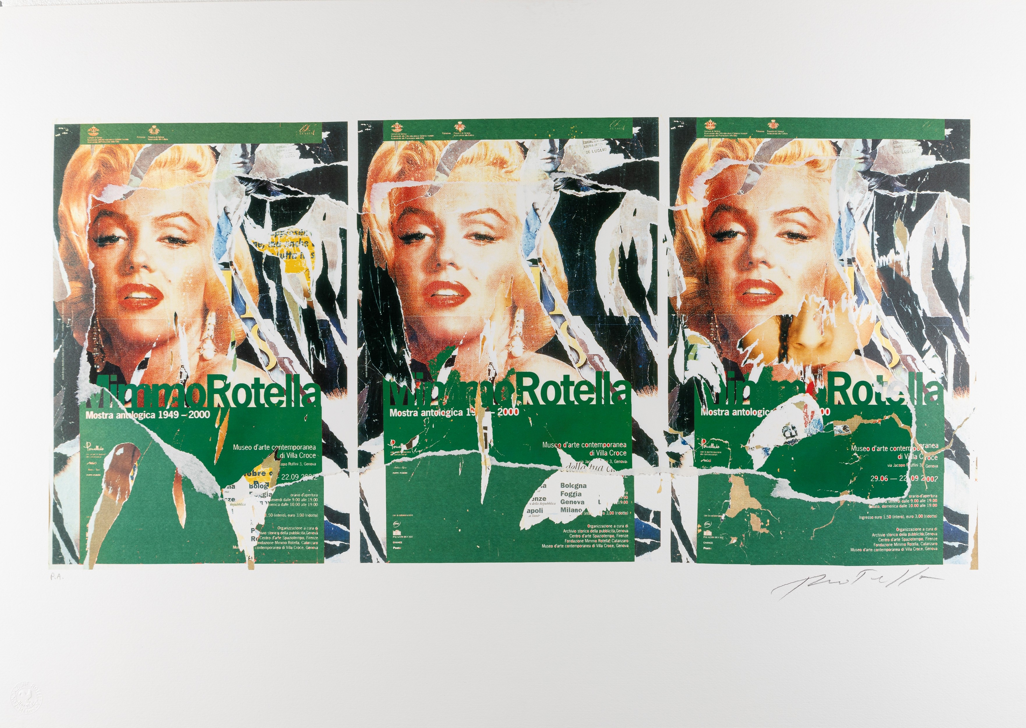 Mimmo Rotella | Untitled (Marylin) | MutualArt