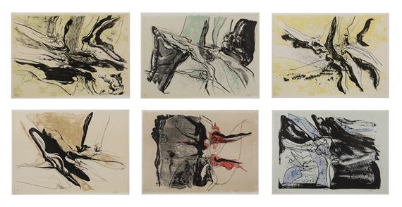 Renato Volpini | Case with six lithographs (1960) | MutualArt
