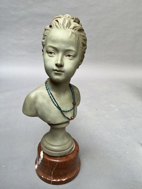 Jean-Antoine Houdon | Buste de jeune fille | MutualArt