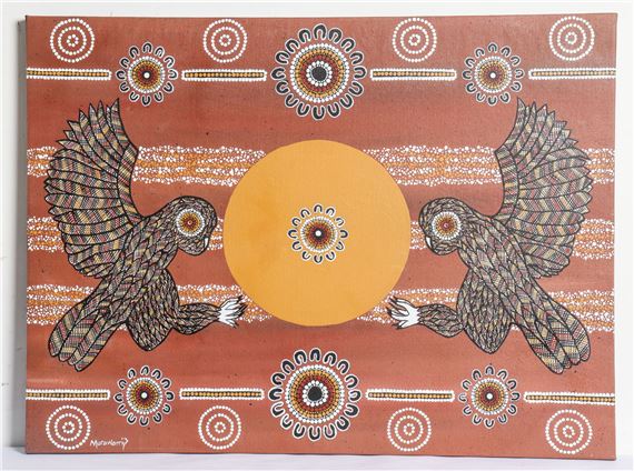 Garen Smith 'Murrawarri' | Untitled black cockatoo | MutualArt