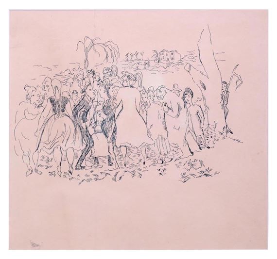 Boris Petrovitch Sveshnikov | A crowd of people | MutualArt