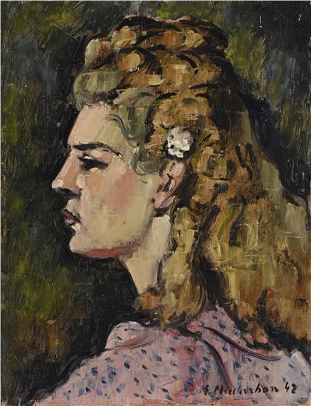 Emile-François Chambon | PORTRAIT DE JEUNE FILLE BLONDE (1942) | MutualArt